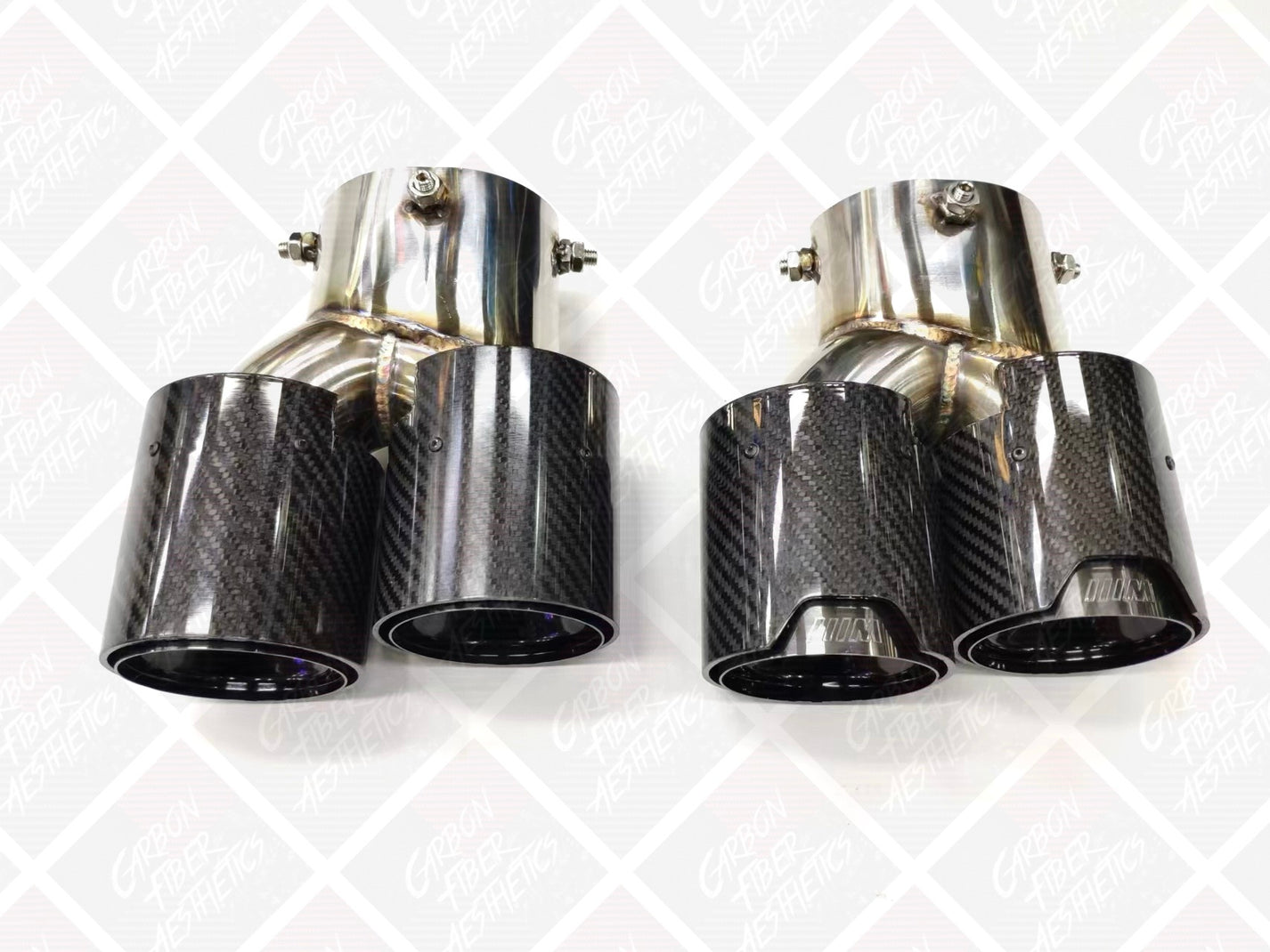 BMW G42 M240i G20 M340i G22 M440i Carbon Fiber Exhaust Tips Quad Tips ...
