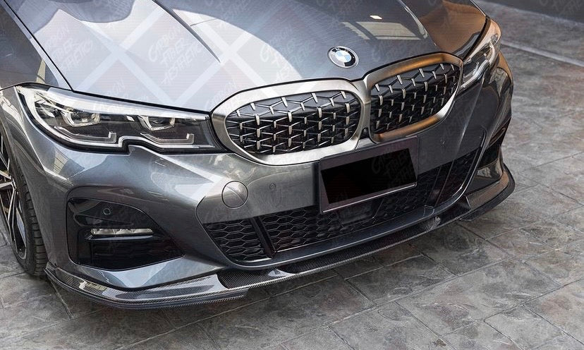 BMW G20 3 Series M340 330 3D Style Carbon Fiber Front Lip – CARBON ...