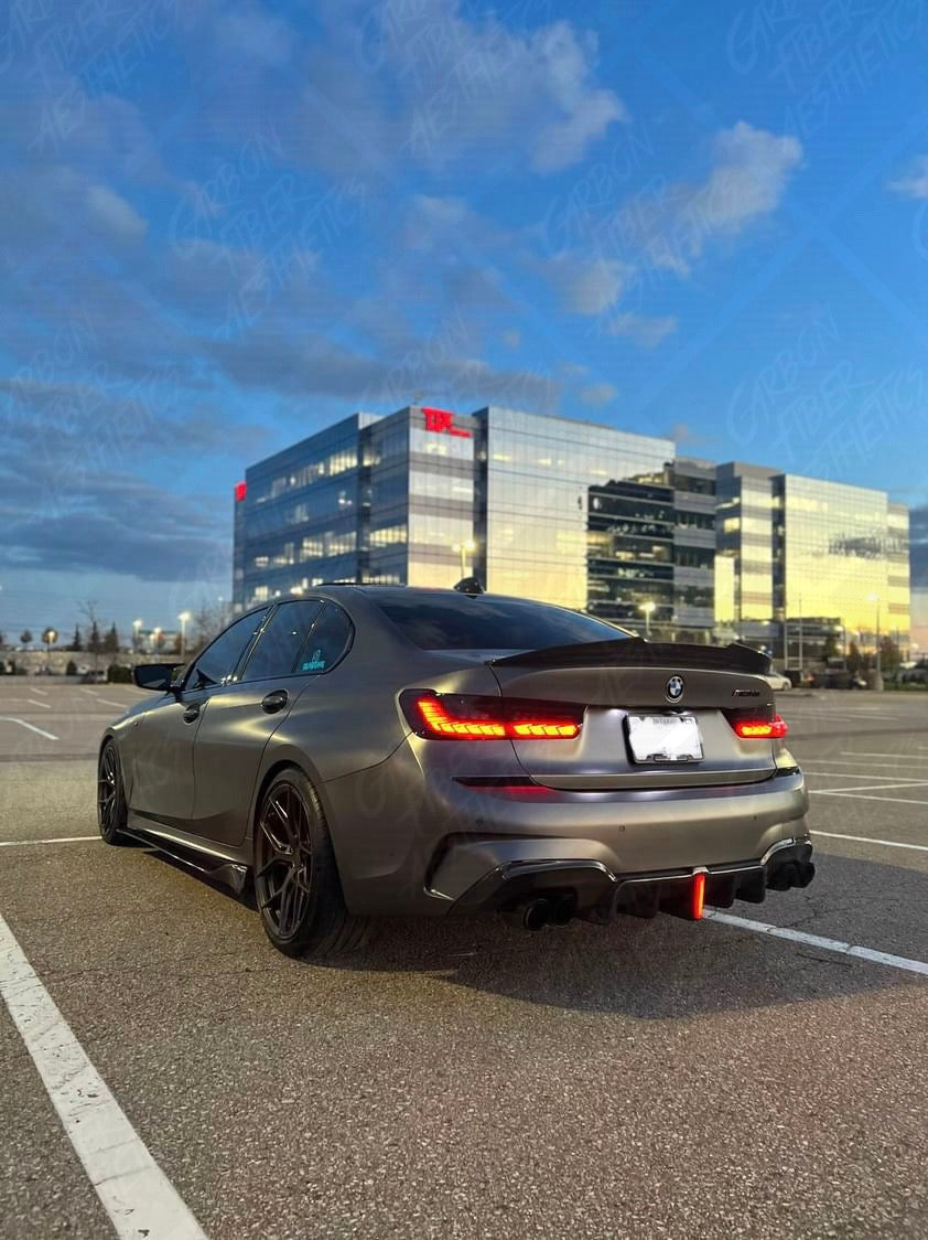 BMW G20 3 Series M340 330 Karbel Style Carbon Fiber Rear Diffuser ( Pr ...